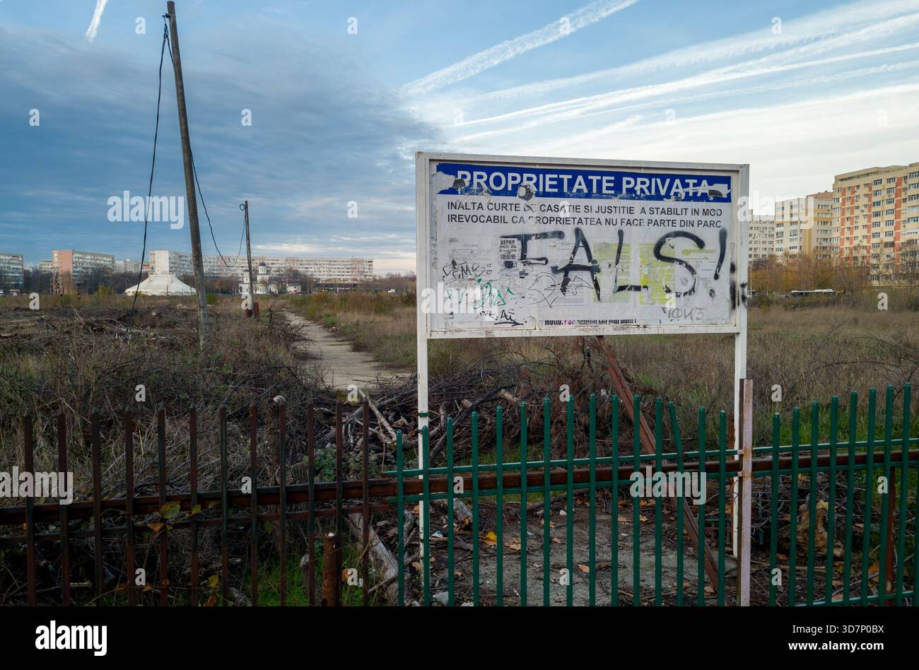 Bucharest, Romania. 26th Nov, 2025: A view of the 12-hectare section of ...