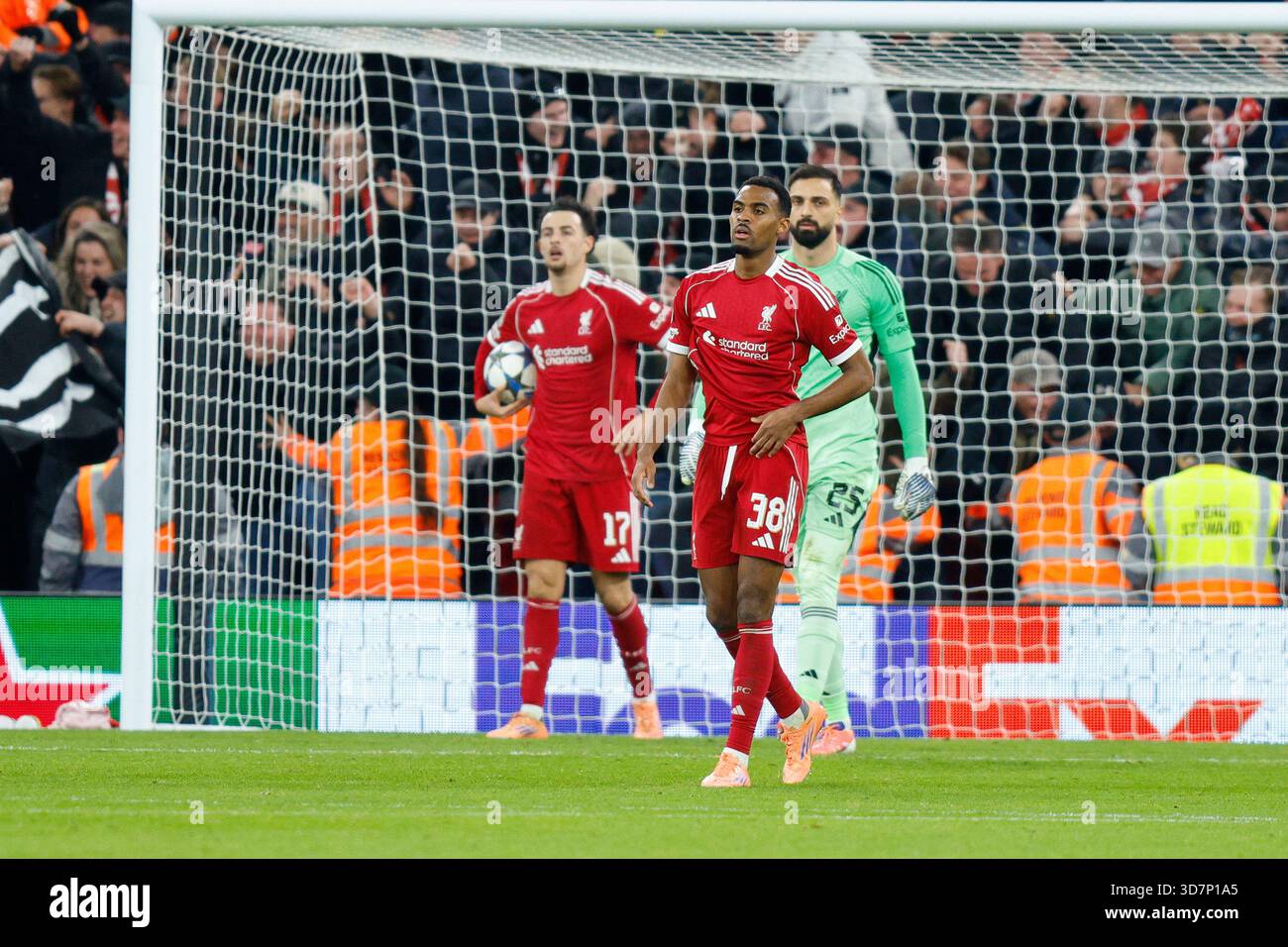 Liverpool, England, 26th November 2025. Ryan Gravenberch of Liverpool ...