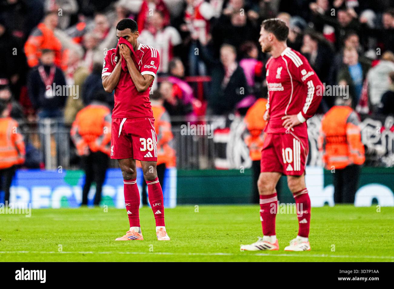 LIVERPOOL, ENGLAND - NOVEMBER 26: Ryan Gravenberch of Liverpool looks ...
