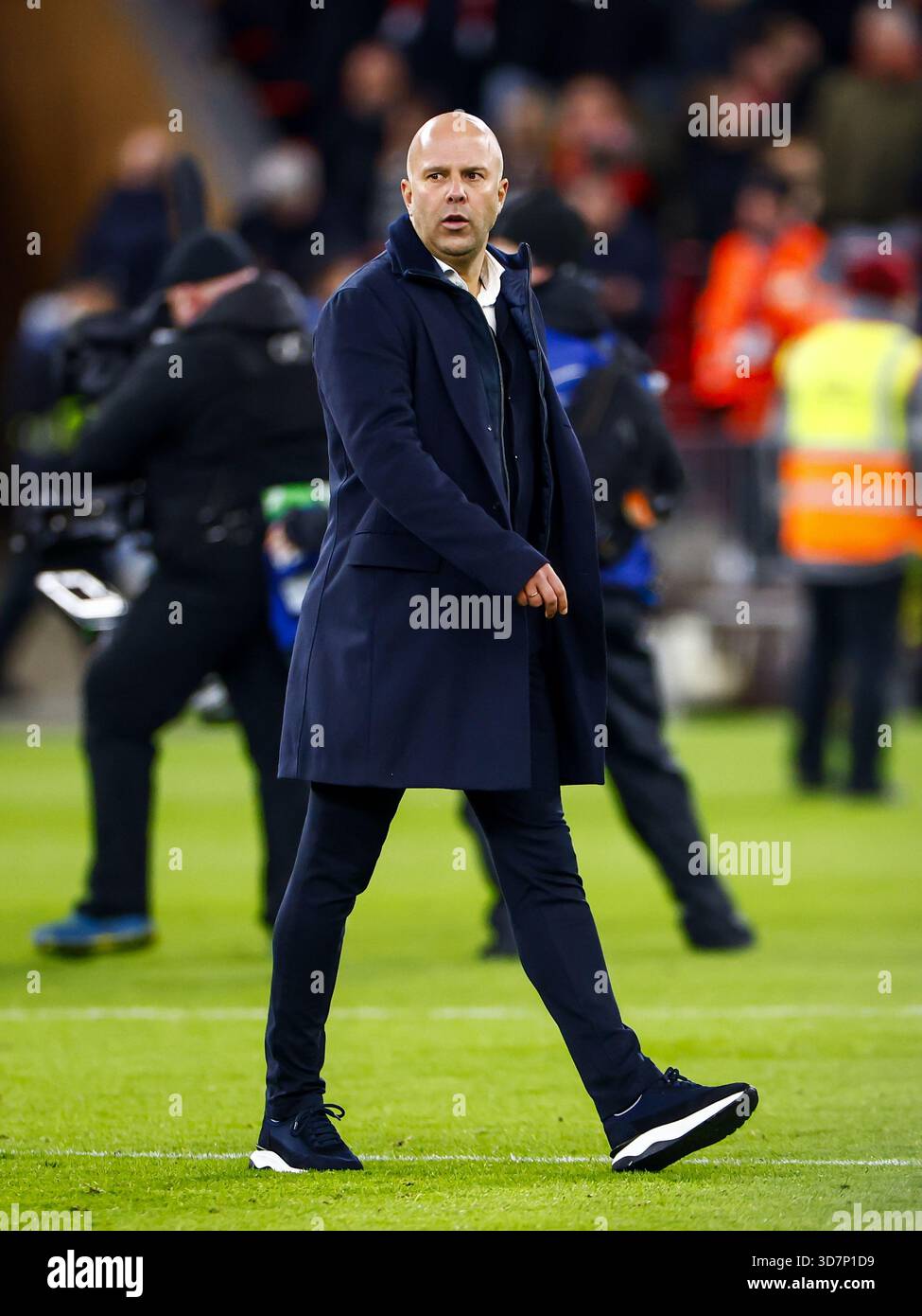 LIVERPOOL - Liverpool FC coach Arne Slot after the Champions League ...