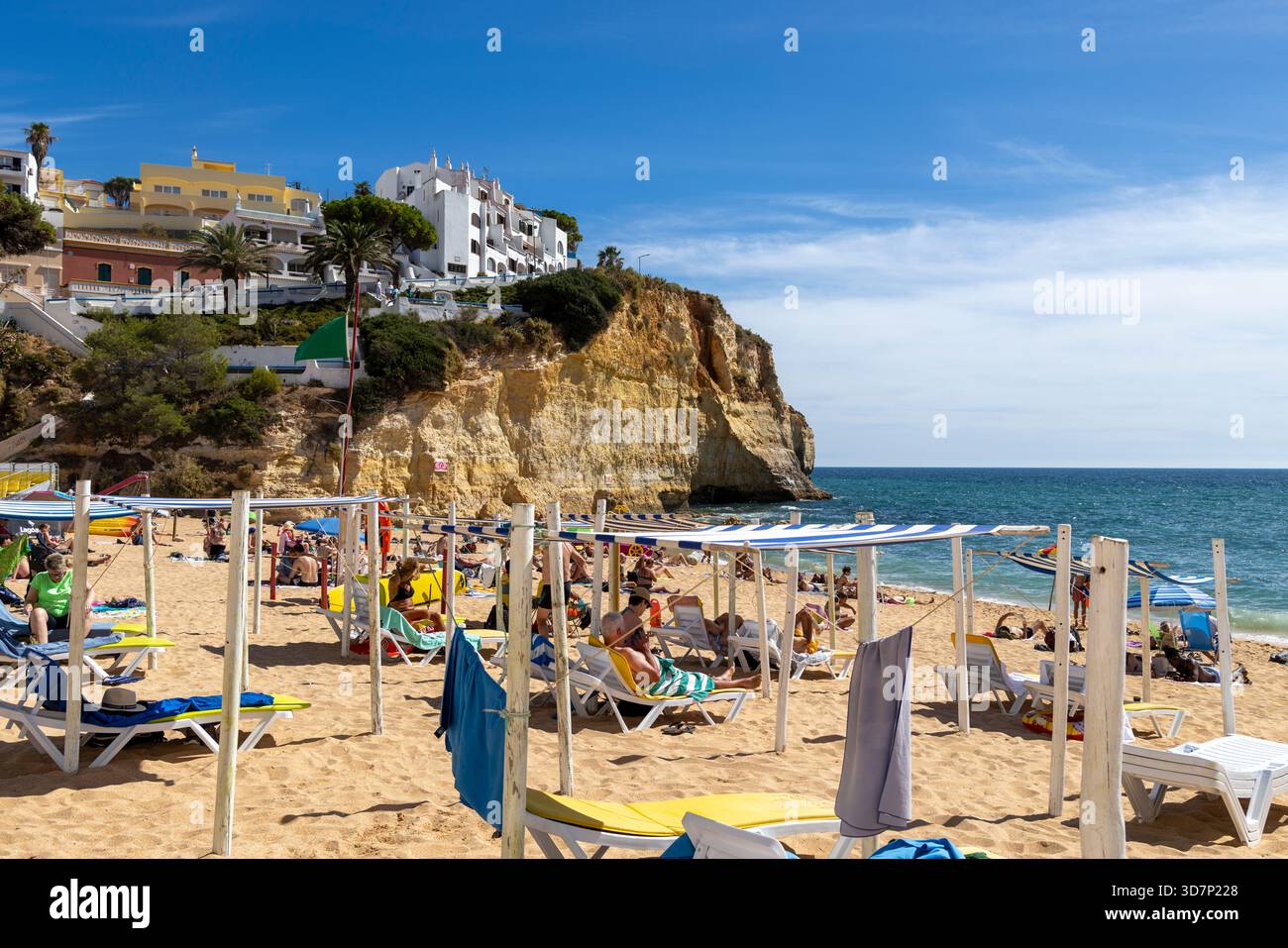 Carvoeiro seaside town,The Algarve,Portugal, Praia Carvoeiro beach ...