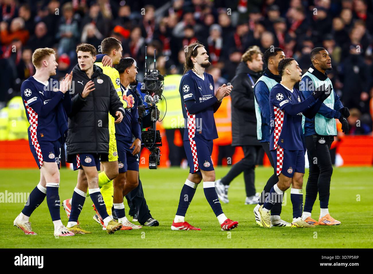 LIVERPOOL - PSV players after the Champions League match between ...