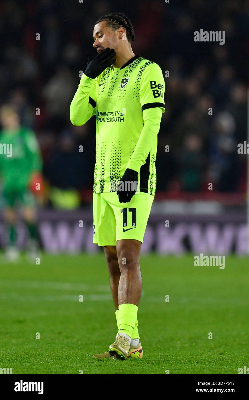 during the Sheffield United v Portsmouth EFL Sky Bet Championship match ...