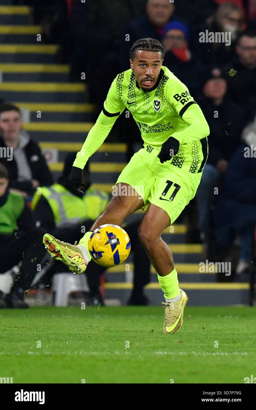 during the Sheffield United v Portsmouth EFL Sky Bet Championship match ...