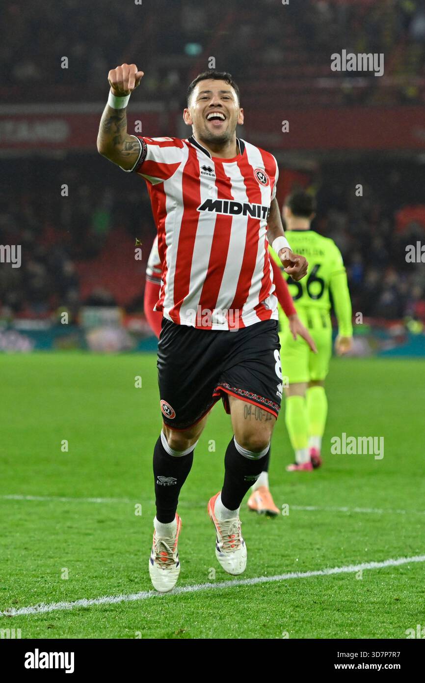 during the Sheffield United v Portsmouth EFL Sky Bet Championship match ...