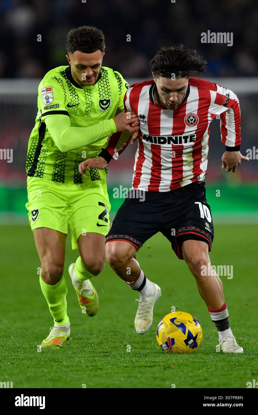 during the Sheffield United v Portsmouth EFL Sky Bet Championship match ...