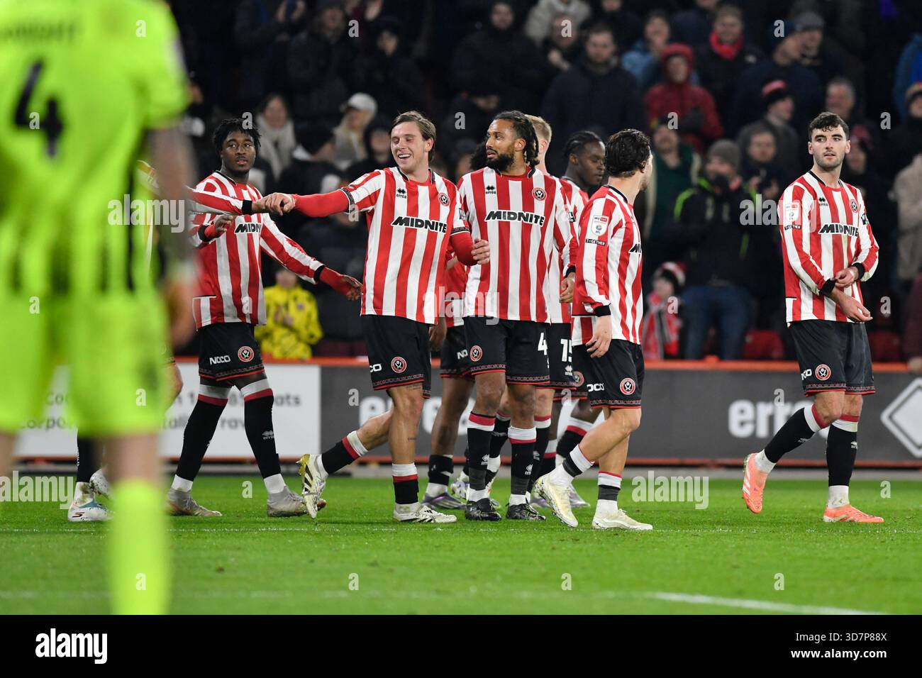 during the Sheffield United v Portsmouth EFL Sky Bet Championship match at Bramall Lane ...