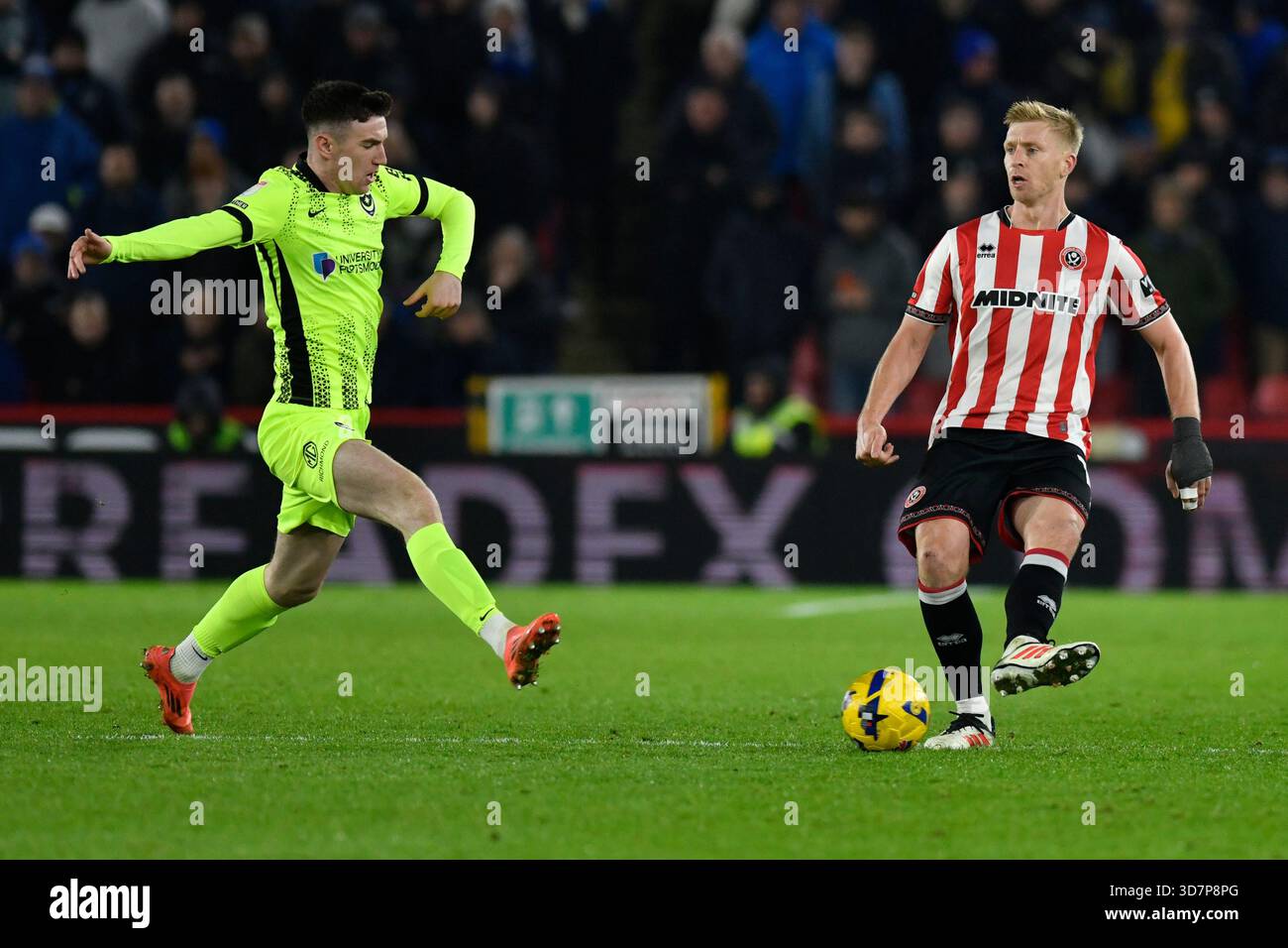 during the Sheffield United v Portsmouth EFL Sky Bet Championship match ...