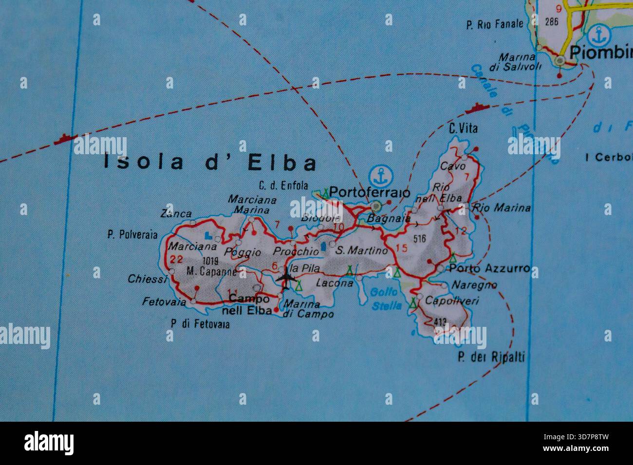 Map of elba hi-res stock photography and images - Alamy