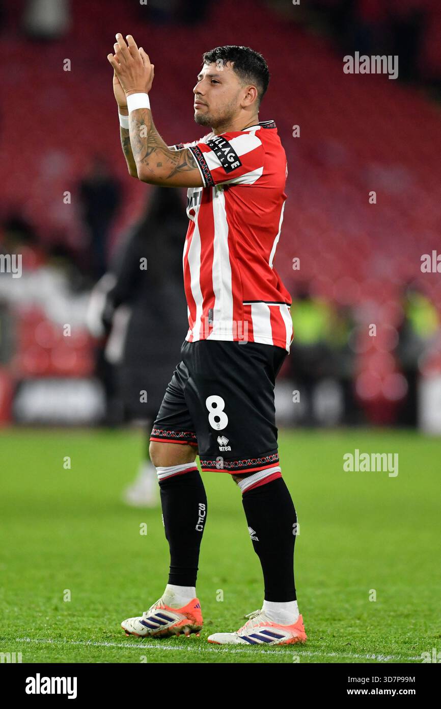 during the Sheffield United v Portsmouth EFL Sky Bet Championship match ...
