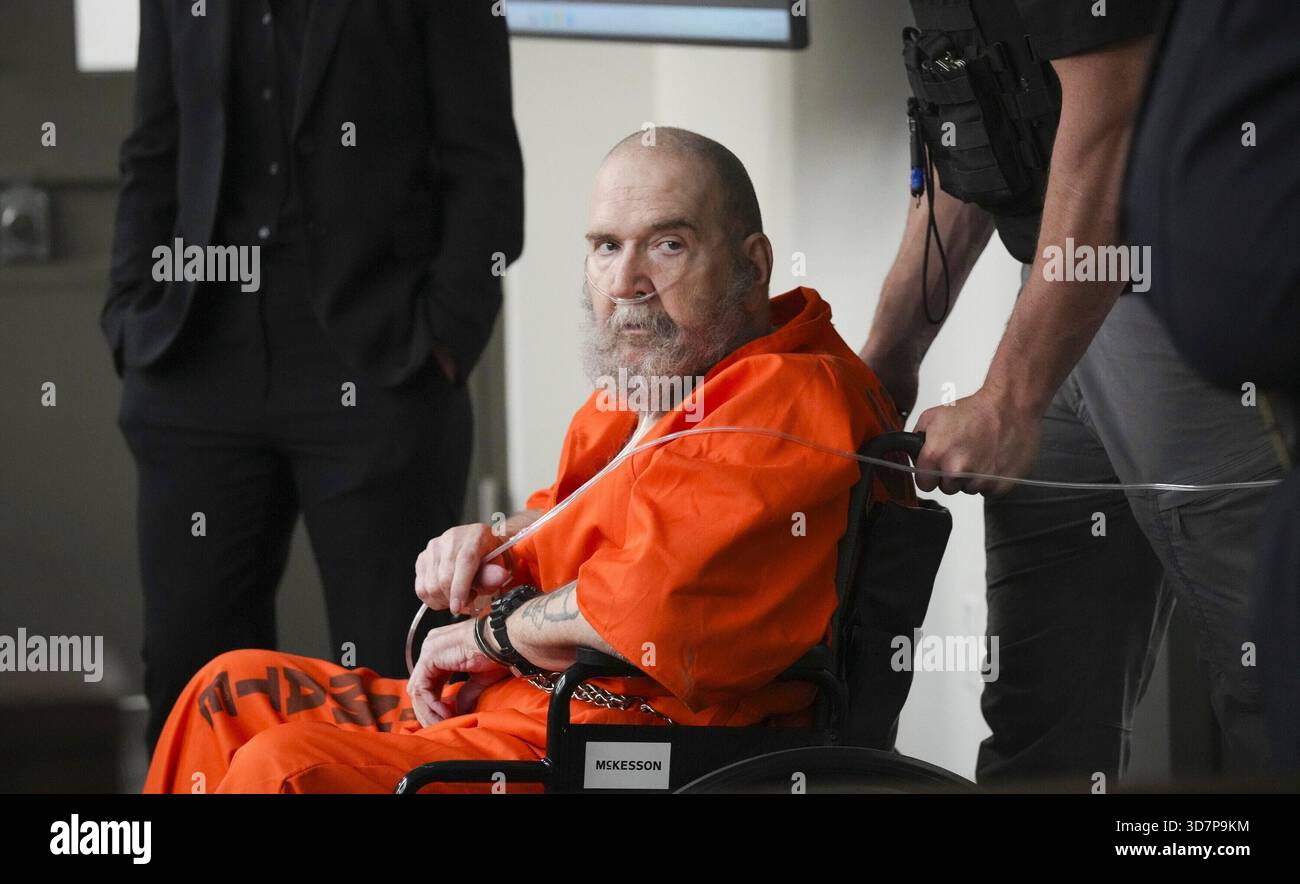 FILE - Ralph Menzies, convicted of killing Maurine Hunsaker, attends his commutation hearing at ...