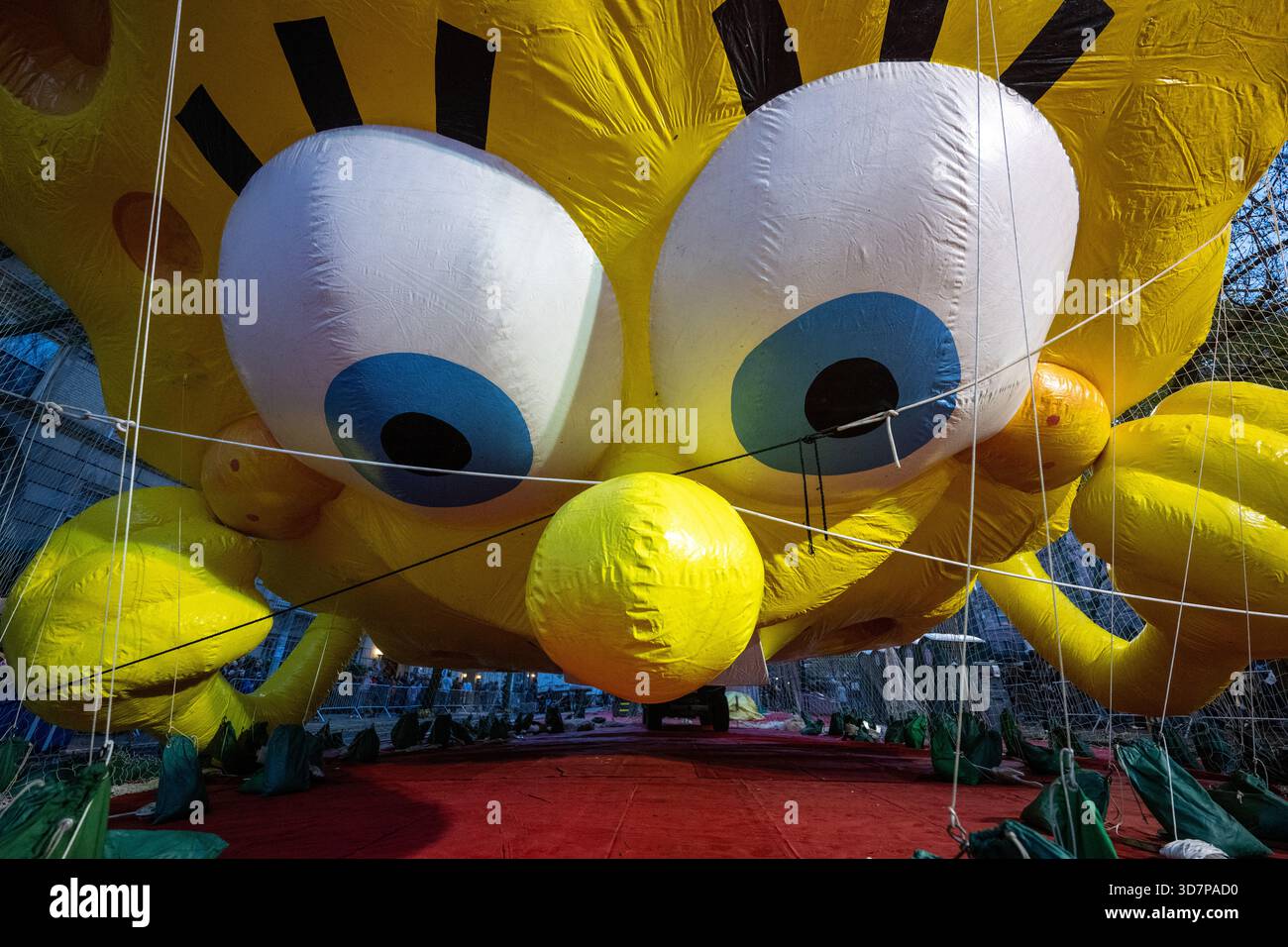 the SpongeBob SquarePants & Gary balloon during Inflation Eve for the ...