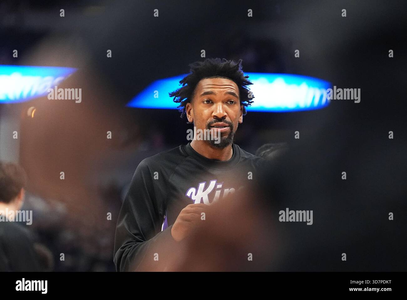 Sacramento Kings guard Malik Monk (0) in the first half of an NBA ...