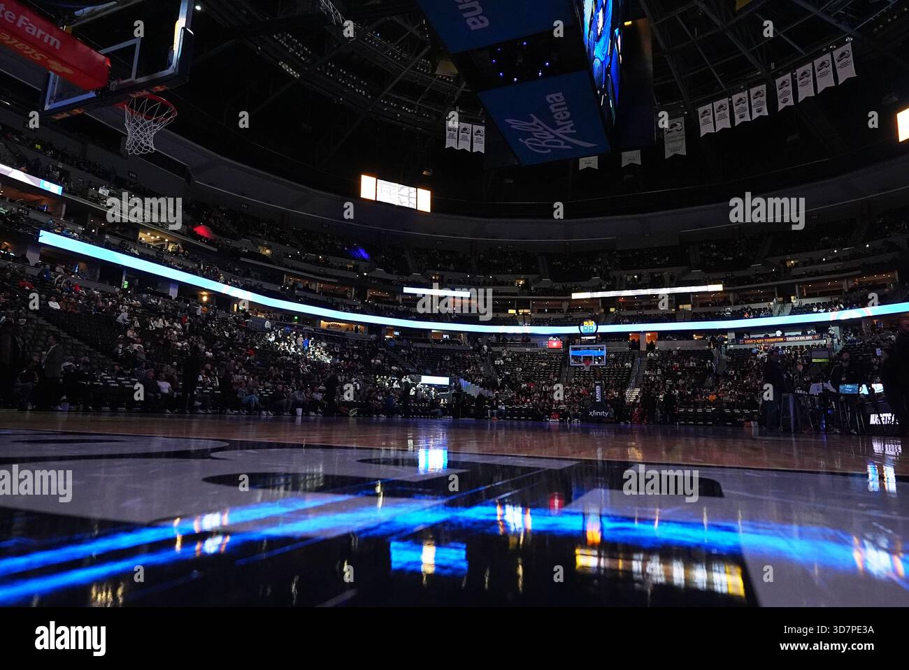 Ball Arena before the first half of an NBA basketball game Saturday ...
