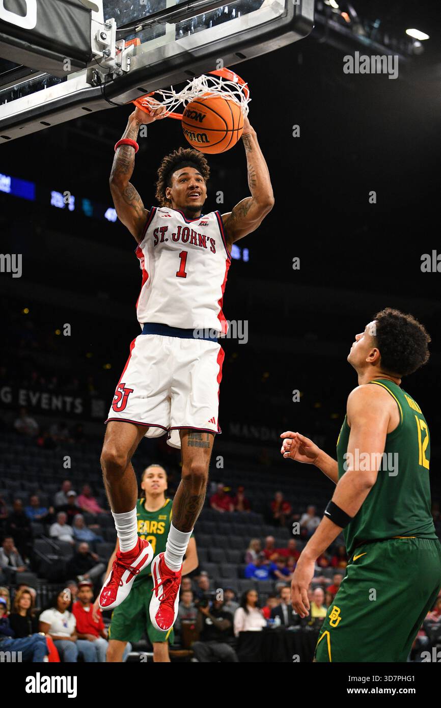 LAS VEGAS, NV - NOVEMBER 25: St. John's Red Storm forward Dillon ...