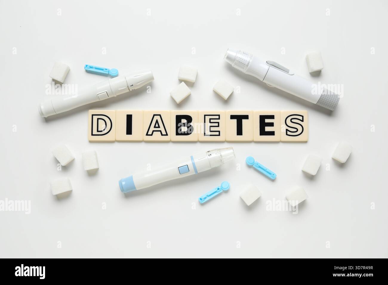 Word diabetes lancet pens hi-res stock photography and images - Alamy