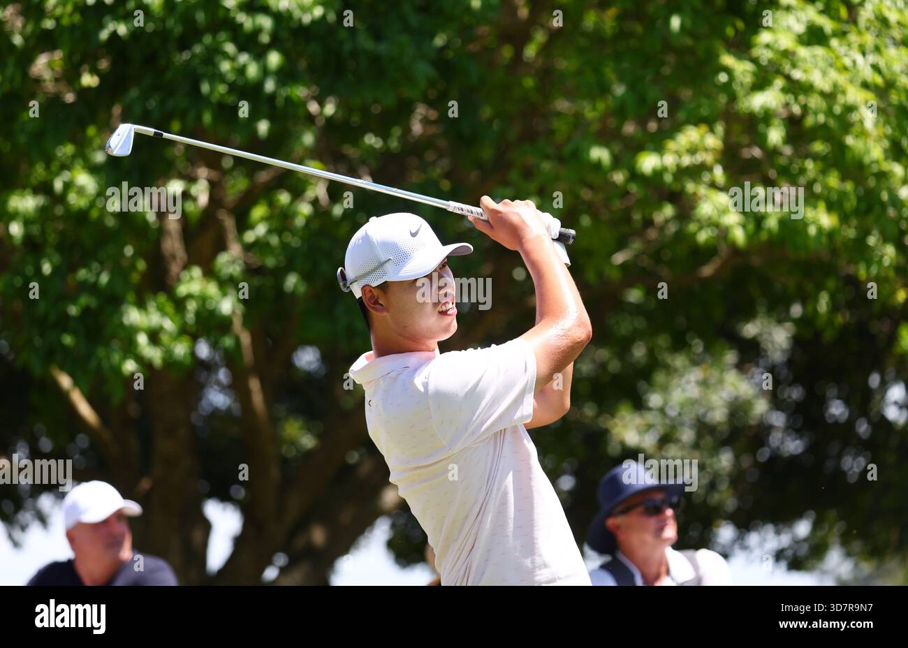 Wenyi Ding of China in action during the Australian PGA Championship at ...