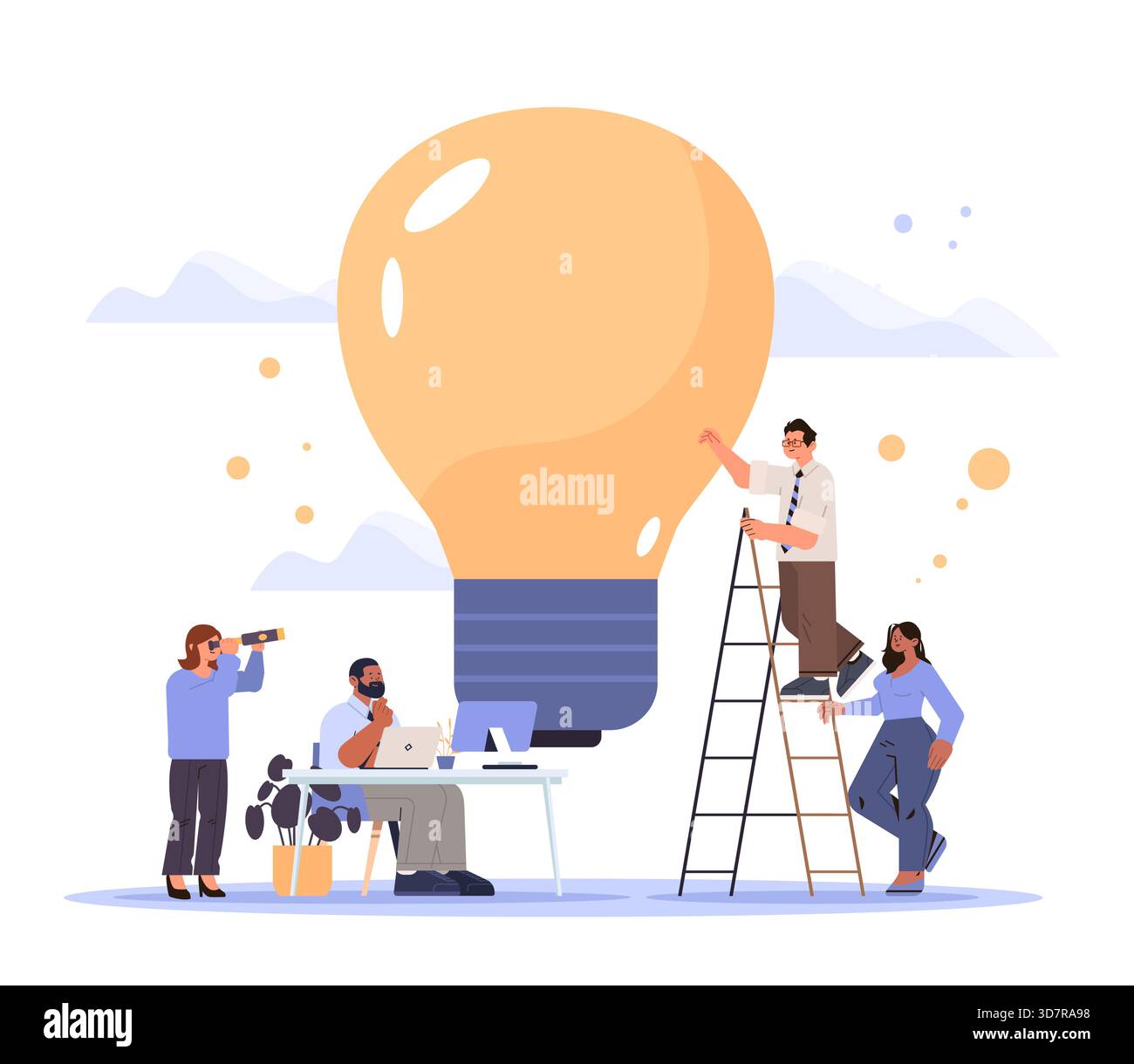 Business team creativity brainstorming innovation concept people ...