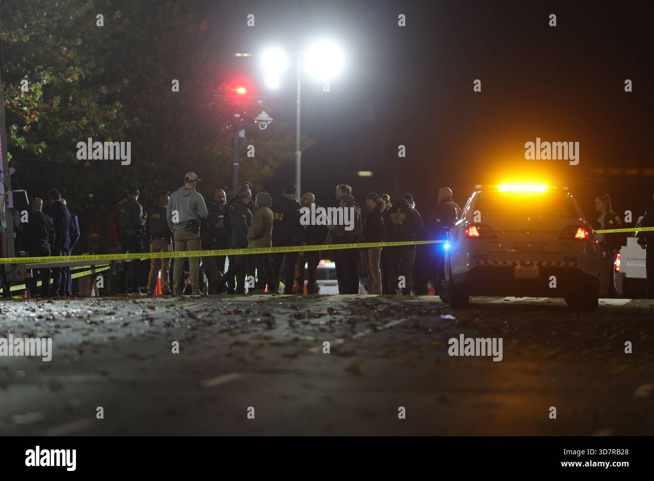 WASHINGTON, D.C. - NOVEMBER 26: View of police activity after two ...