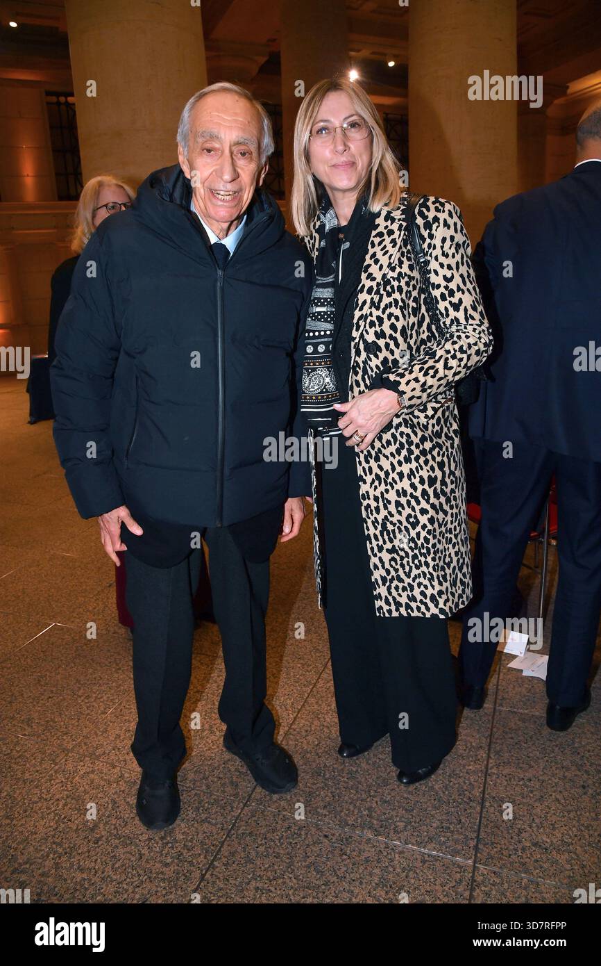 Rome, Temple of Hadrian Presentation of Bruno Vespa's book "Fine World", In the photo: Simona ...