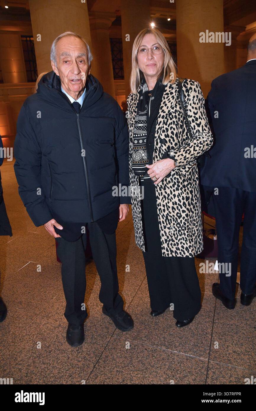 Rome, Temple of Hadrian Presentation of Bruno Vespa's book "Fine World", In the photo: Simona ...