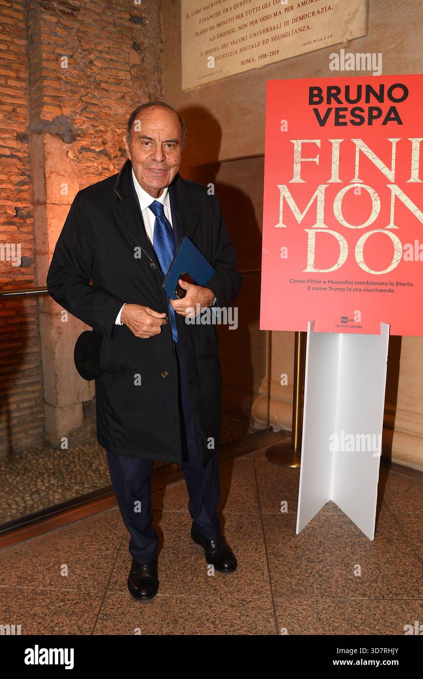 Rome, Temple of Hadrian Presentation of Bruno Vespa's book "Fine World ...