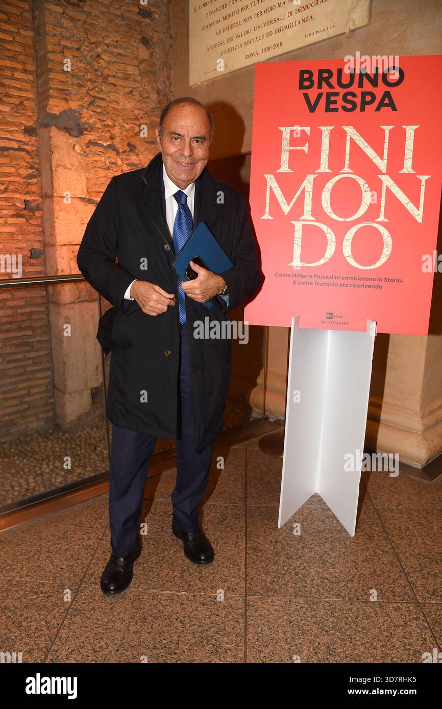 Rome, Temple of Hadrian Presentation of Bruno Vespa's book "Fine World ...