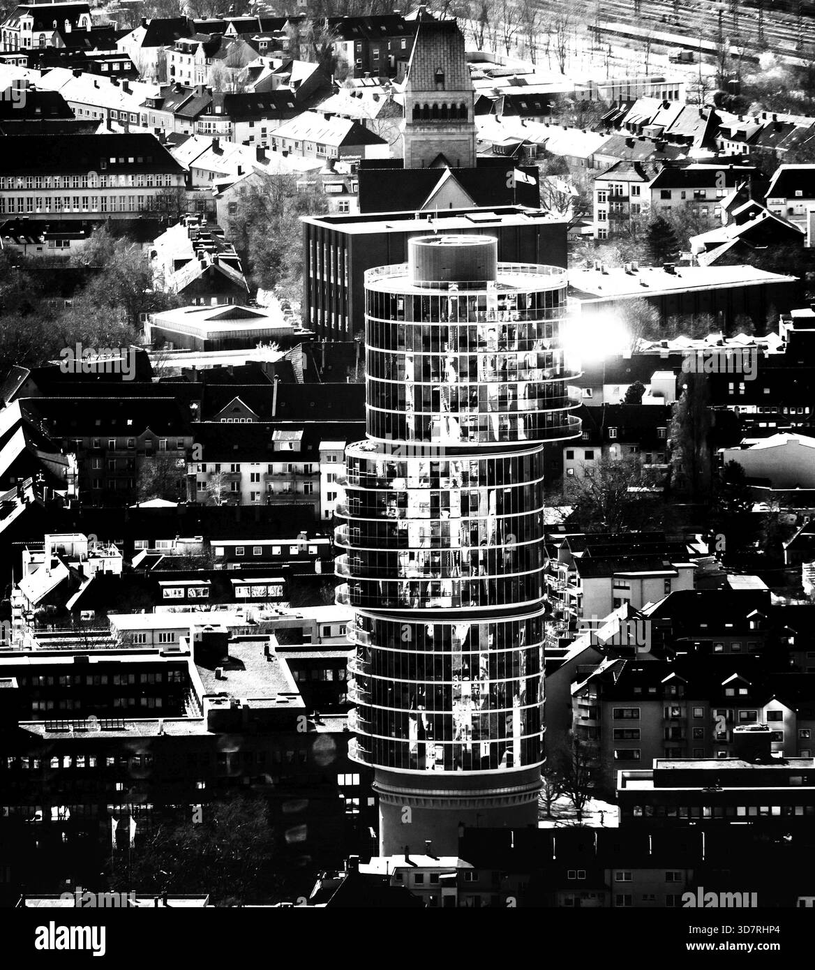 High angle view taken Black and White Stock Photos & Images - Alamy