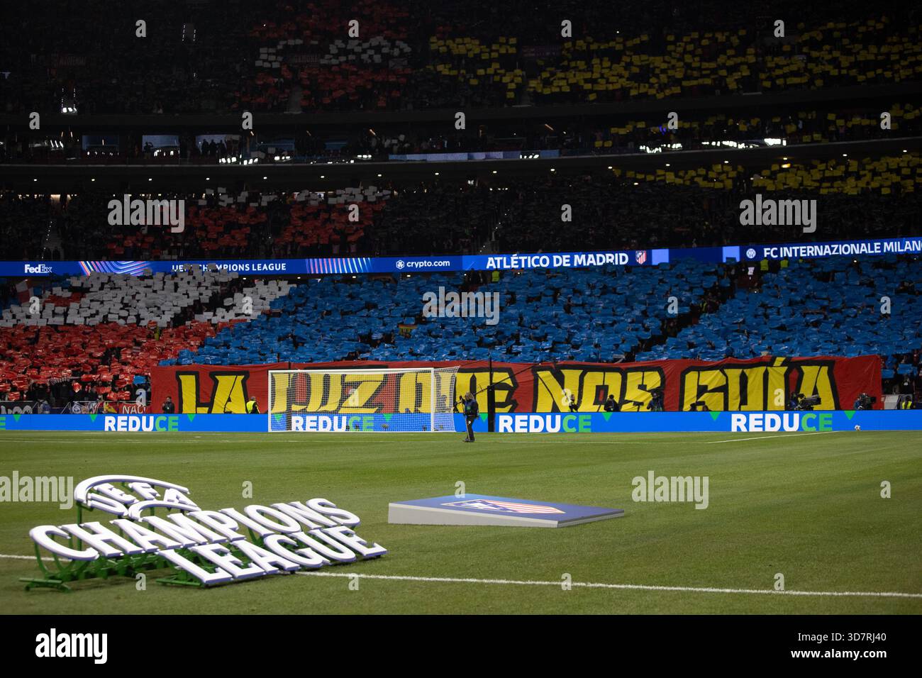 A banner with the slogan "The light that guides us" is displayed in one ...