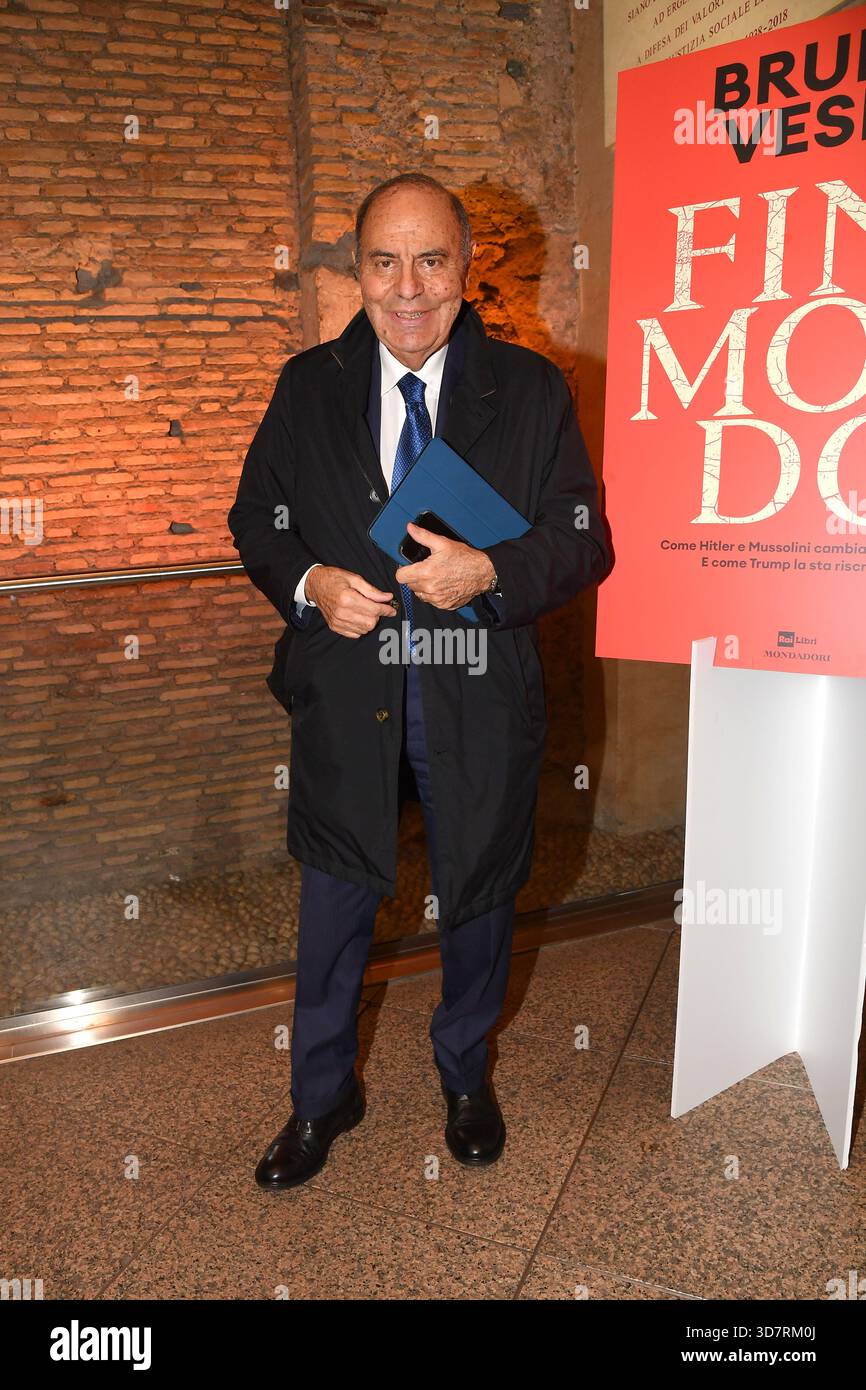 Rome, Temple of Hadrian Presentation of Bruno Vespa's book "Fine World ...