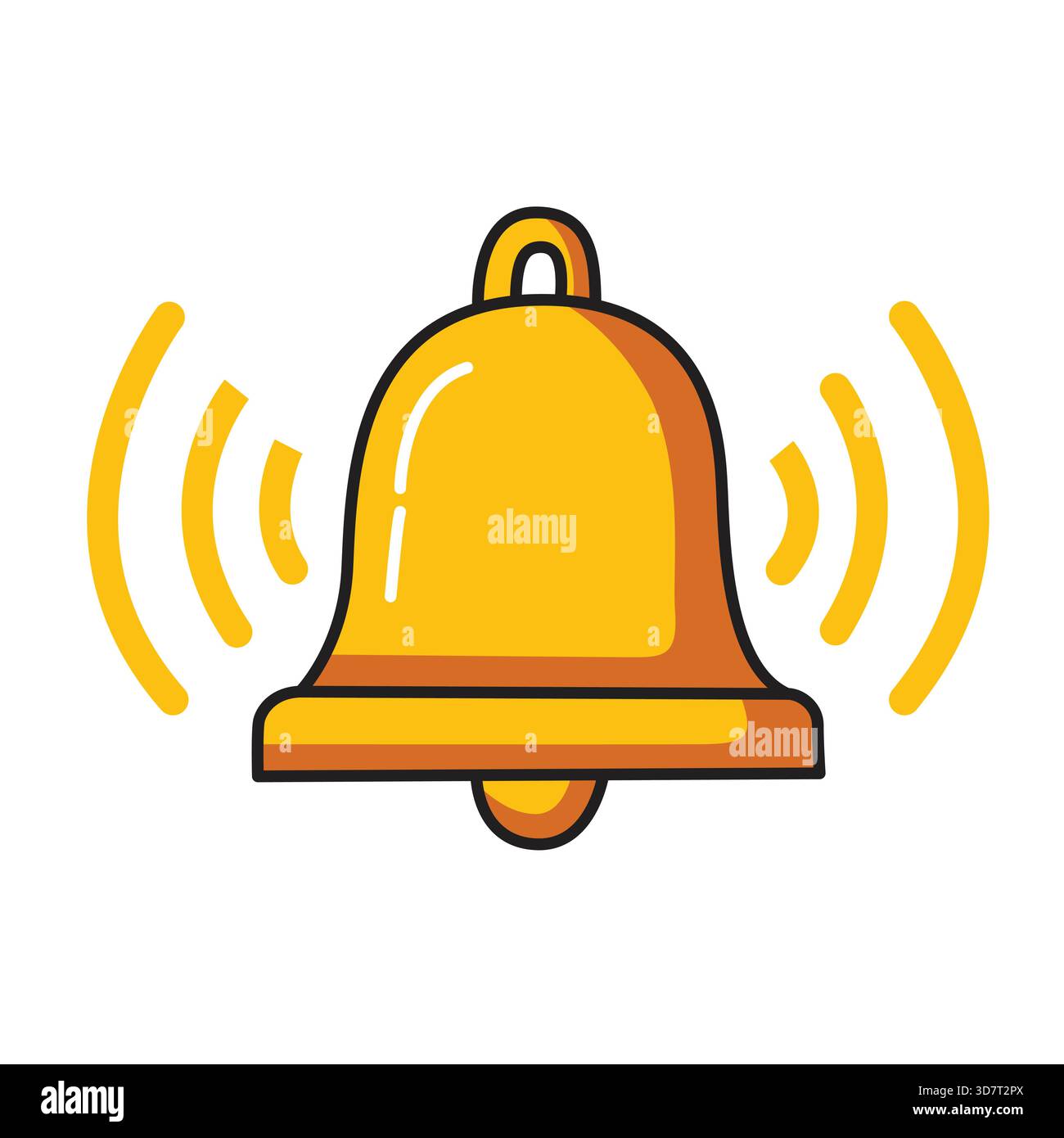 Ringing bell icon simple Stock Vector Images - Alamy