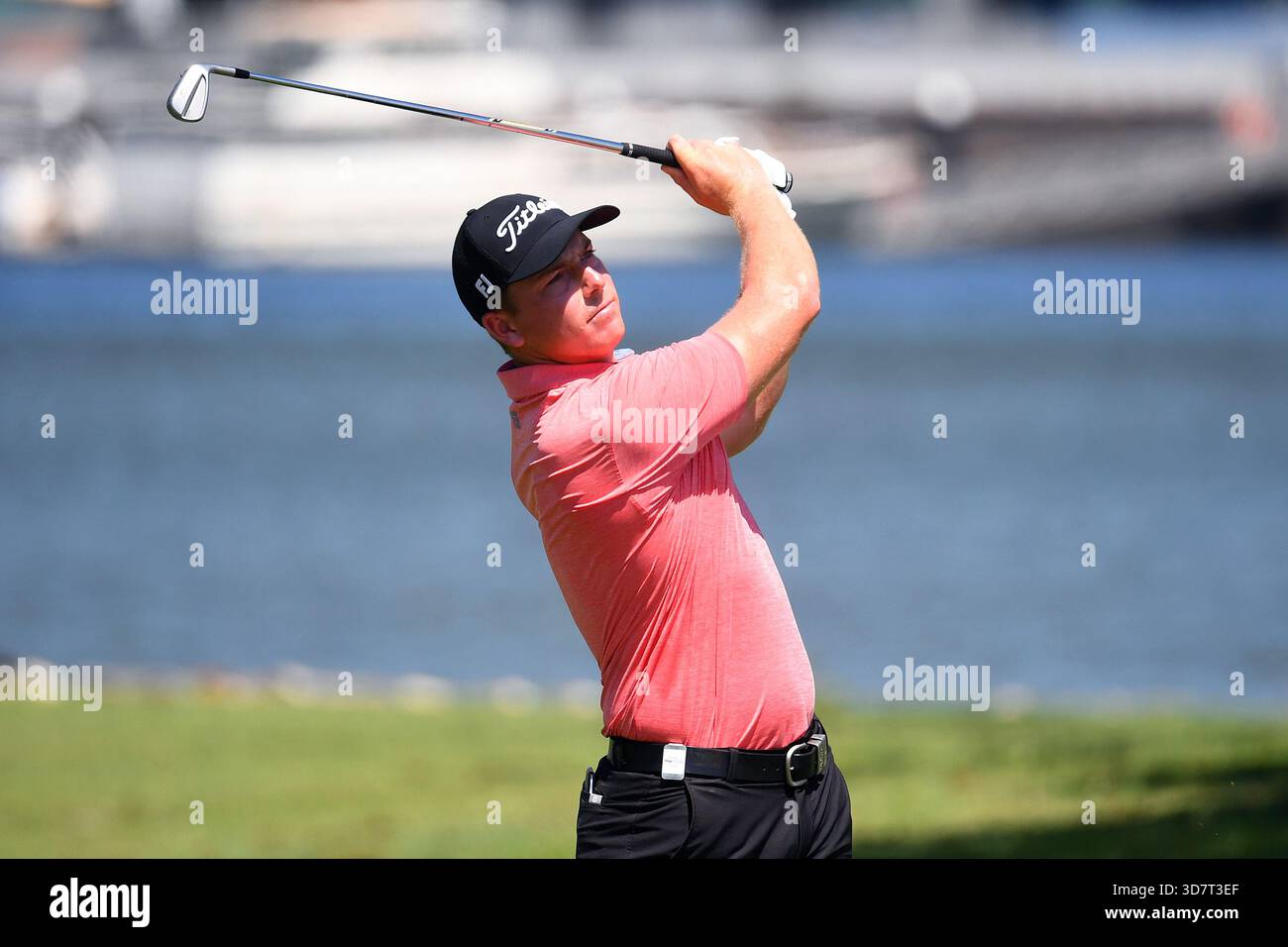 Dylan Gardner of Australia plays a shot during the Australian PGA ...