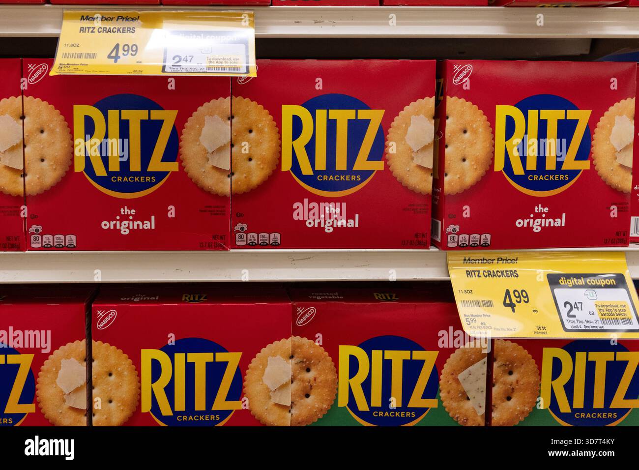 Ritz original crackers hi-res stock photography and images - Alamy