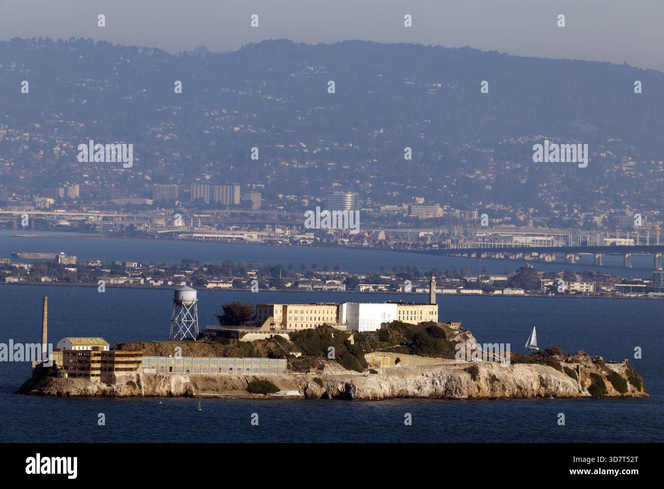 Alcatraz Island and Former Prison in San Francisco Bay Stock Photo - Alamy