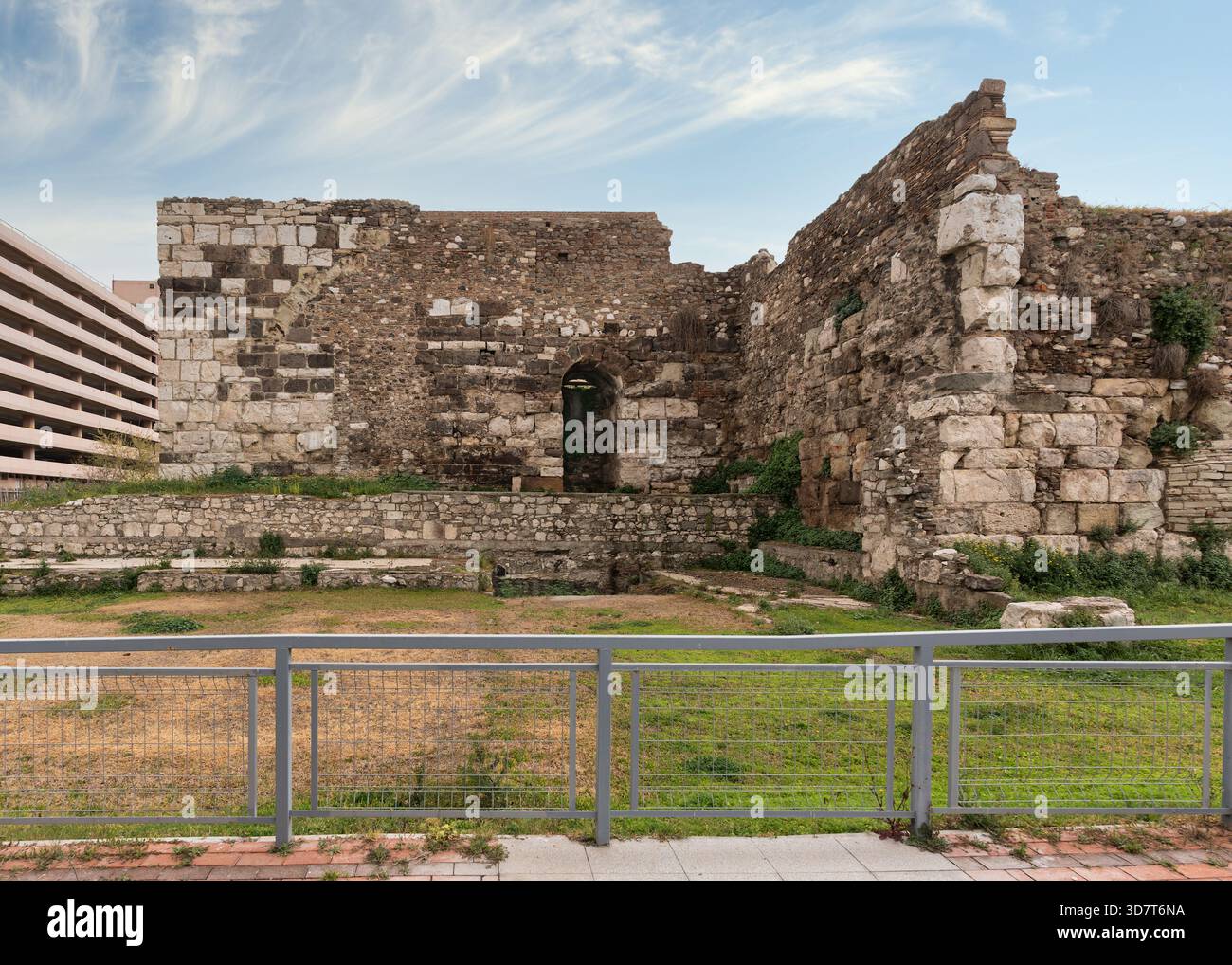 Crumbling stone walls arched entrance hi-res stock photography and ...