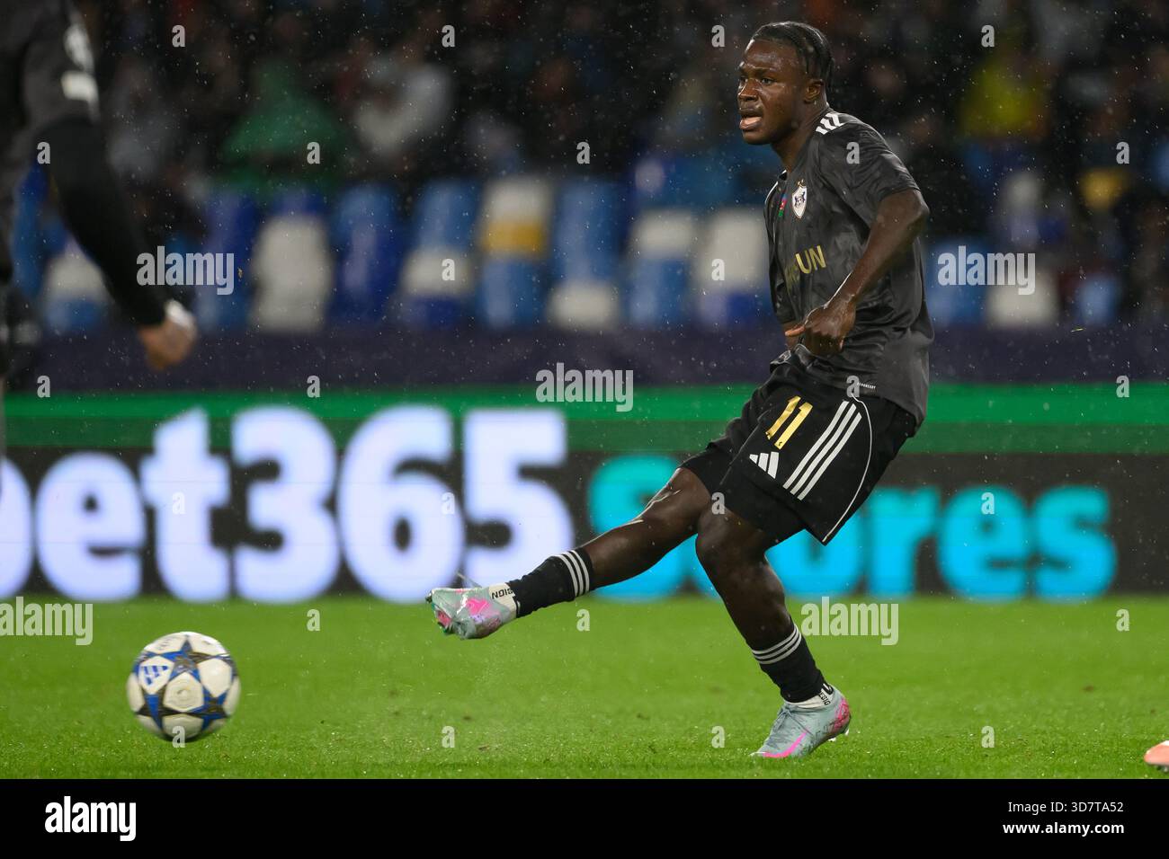 Emmanuel Addai of Qarabag in action during the UEFA Champions League ...