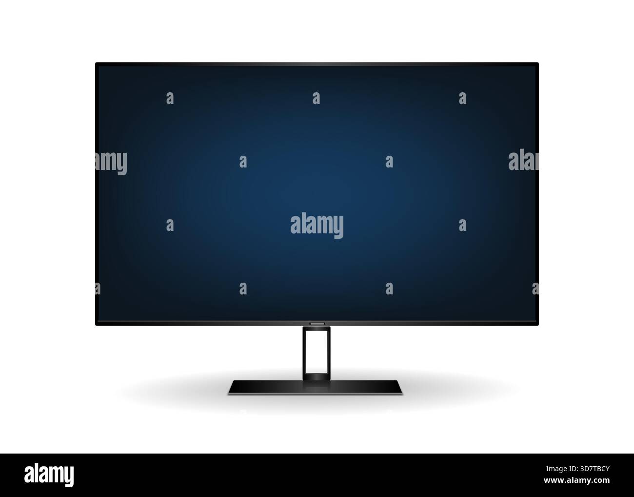 Modern workspace white screen Stock Vector Images - Alamy