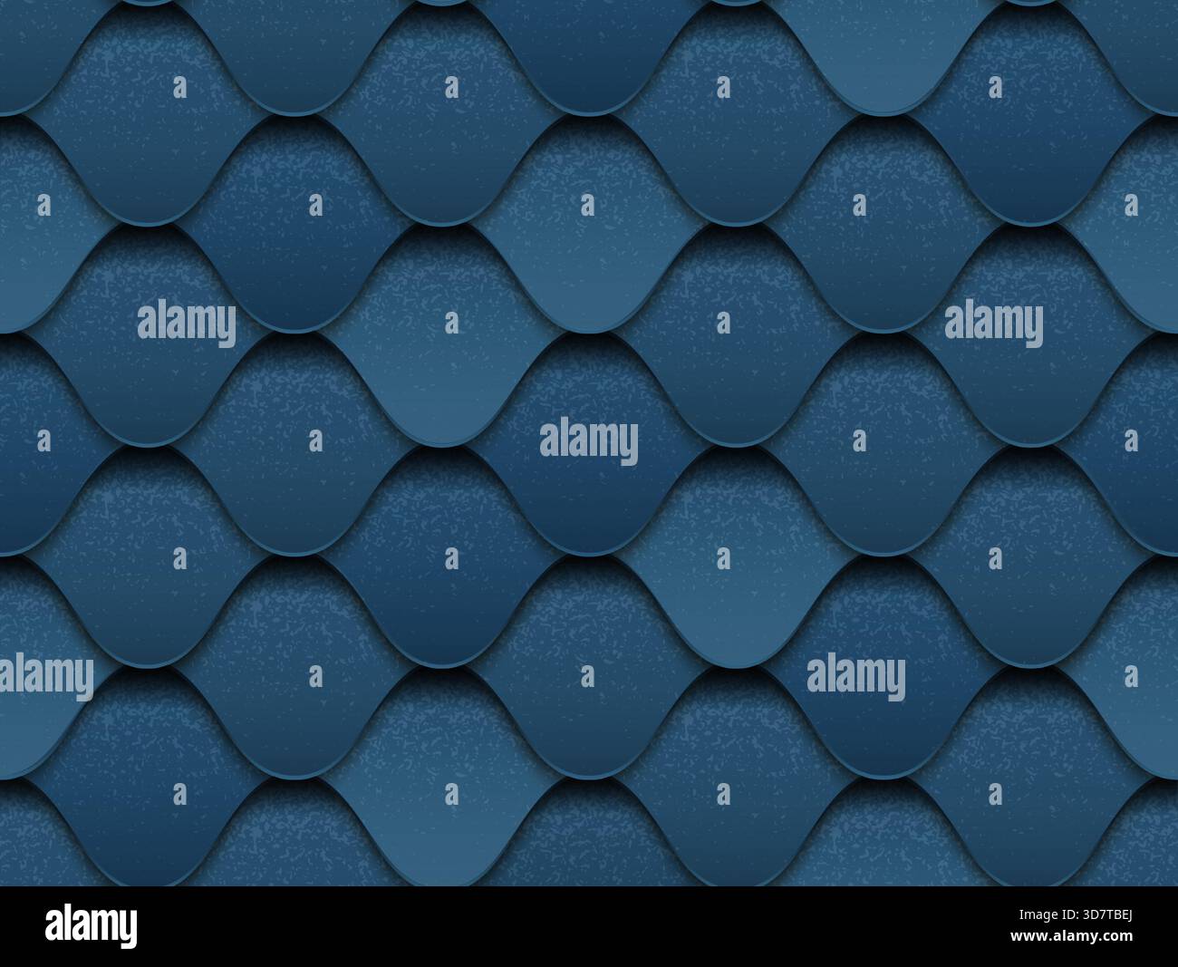 Seamless pattern of blue slate with texture. Beaver tail. Vector Stock ...