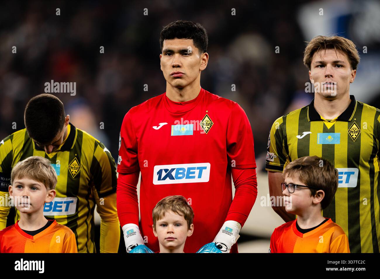 Copenhagen, Denmark. 26th, November 2025. Goalkeeper Temirlan Anarbekov ...