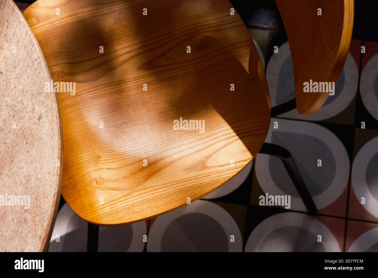 Textured surfaces. Overhead view capturing the interplay of light and ...