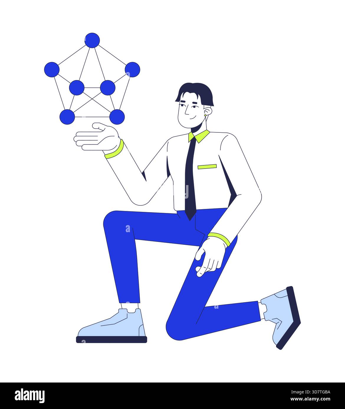 Concept machine learning connected Stock Vector Images - Alamy