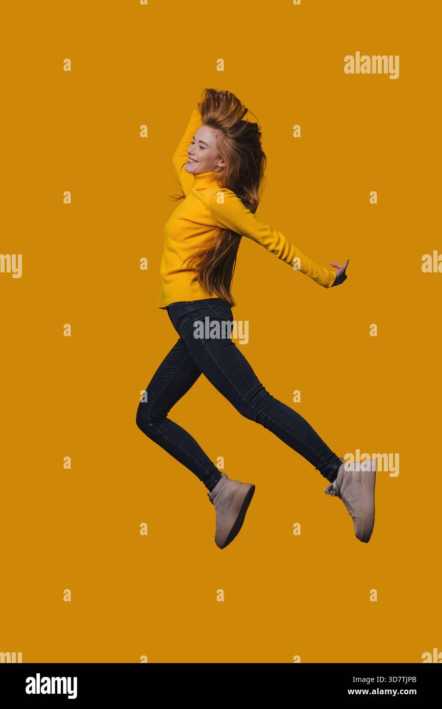 Airborne female figure hi-res stock photography and images - Alamy