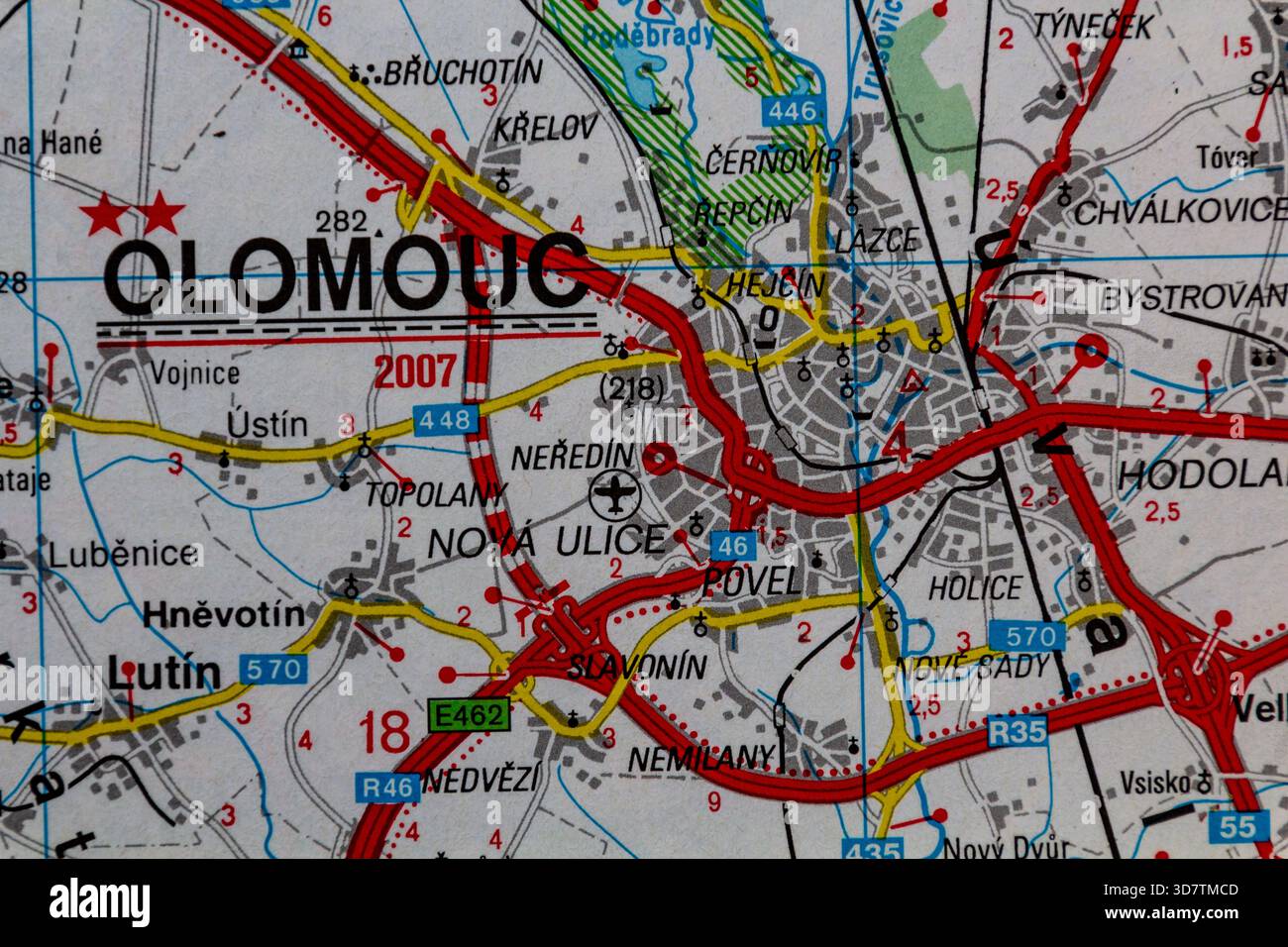 Map of olomouc hi-res stock photography and images - Alamy