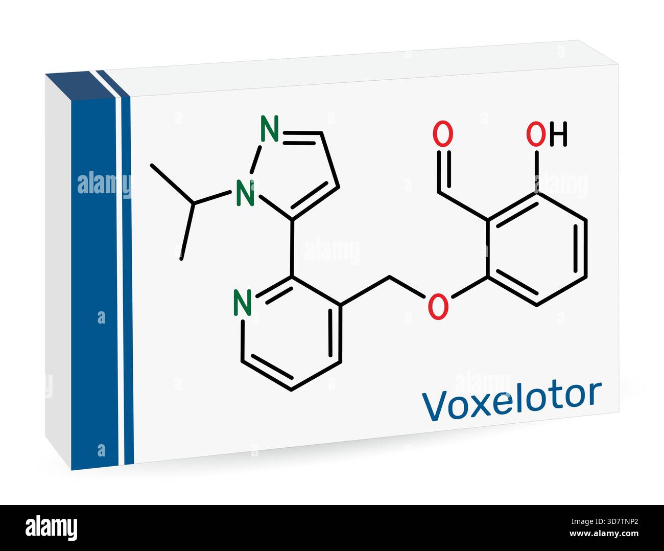 Voxelotor molecule, haemoglobin modifier. Drug used for the treatment ...