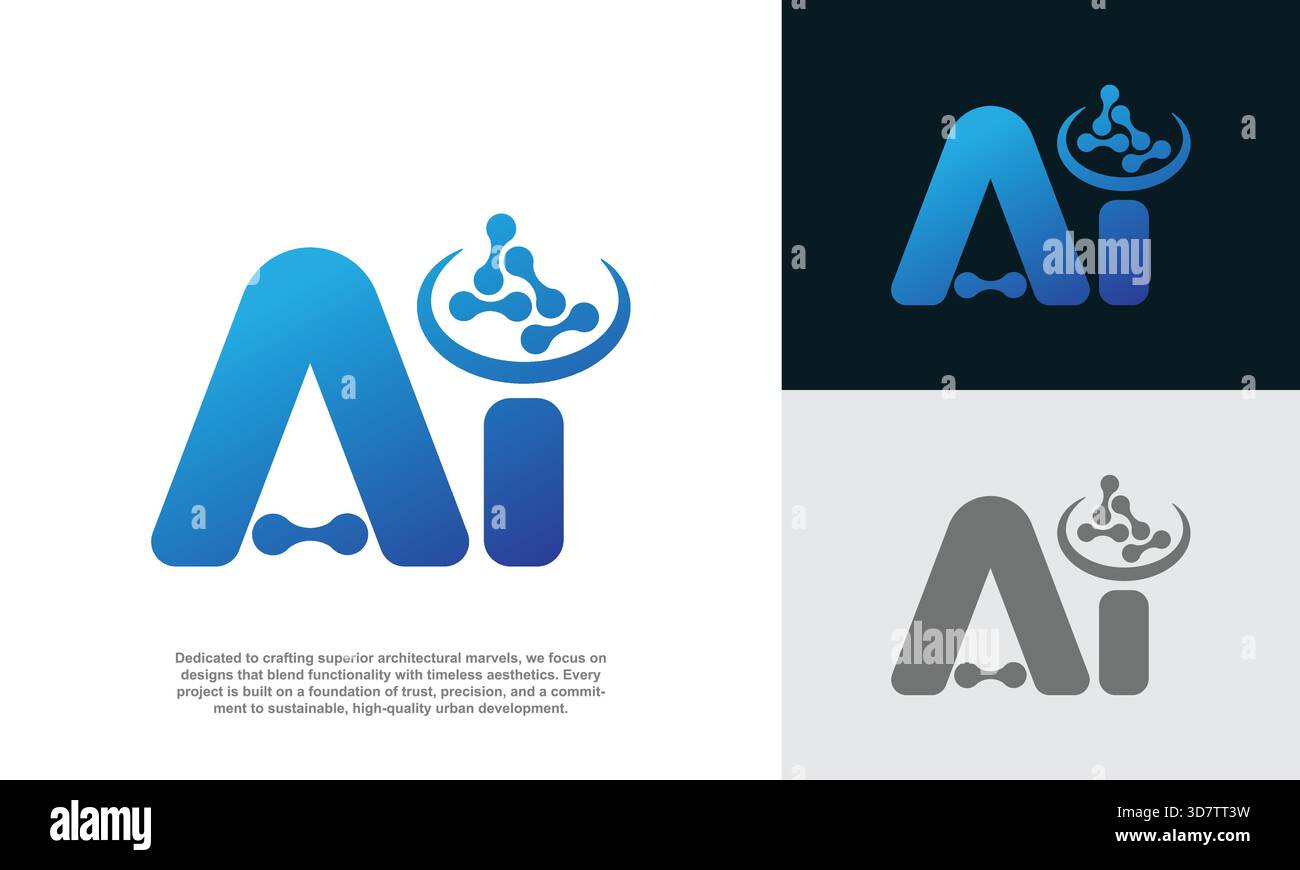 Symbol icon ai technology Stock Vector Images - Alamy