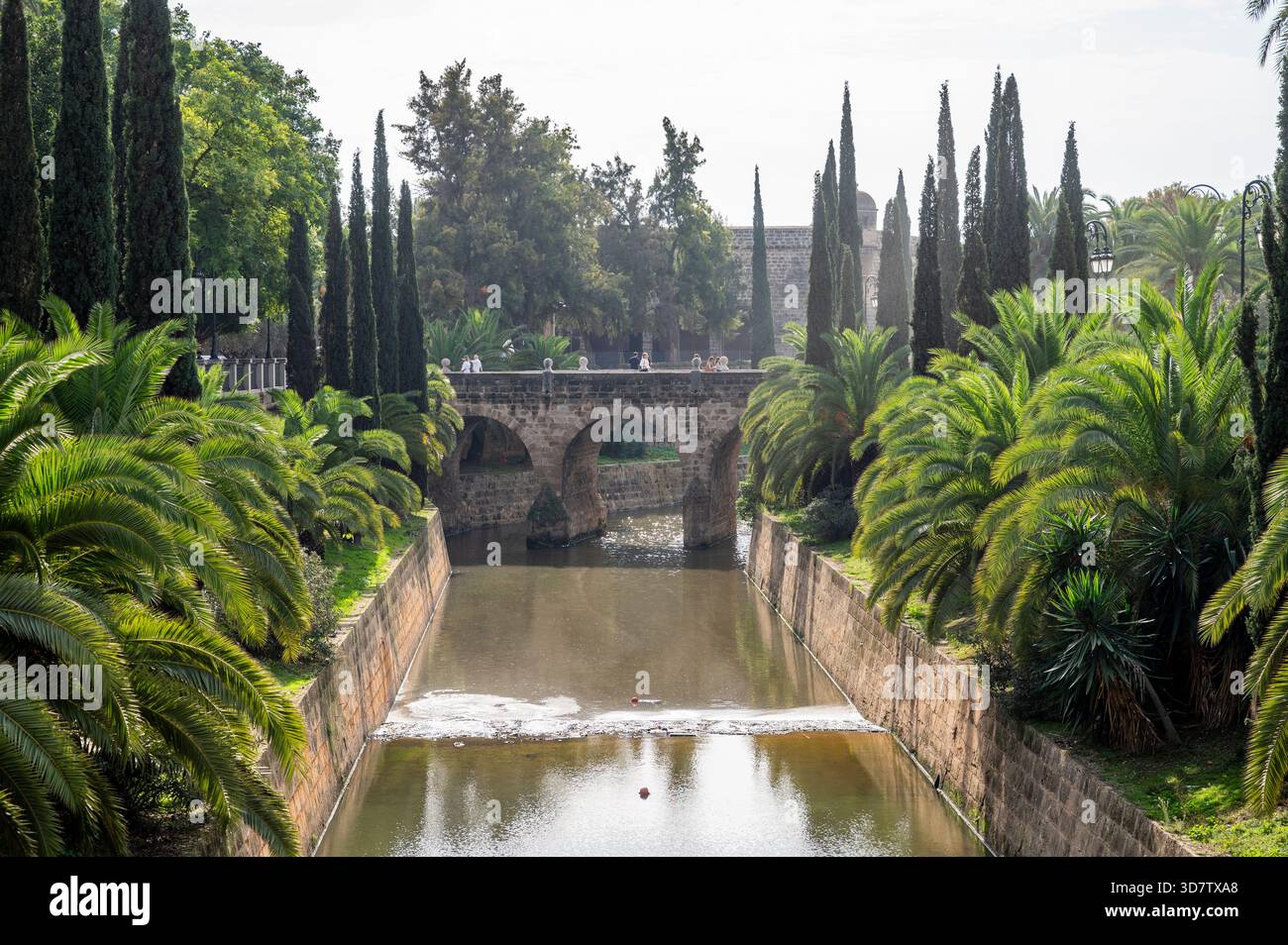 Palma de Mallorca, Torrent de sa Riera, Passeig de Mallorca Stock Photo ...