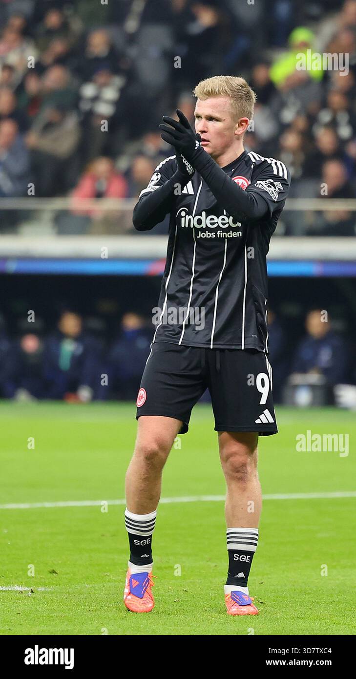 Jonathan Burkardt (Frankfurt) Frankfurt, November 26, 2025, Football ...