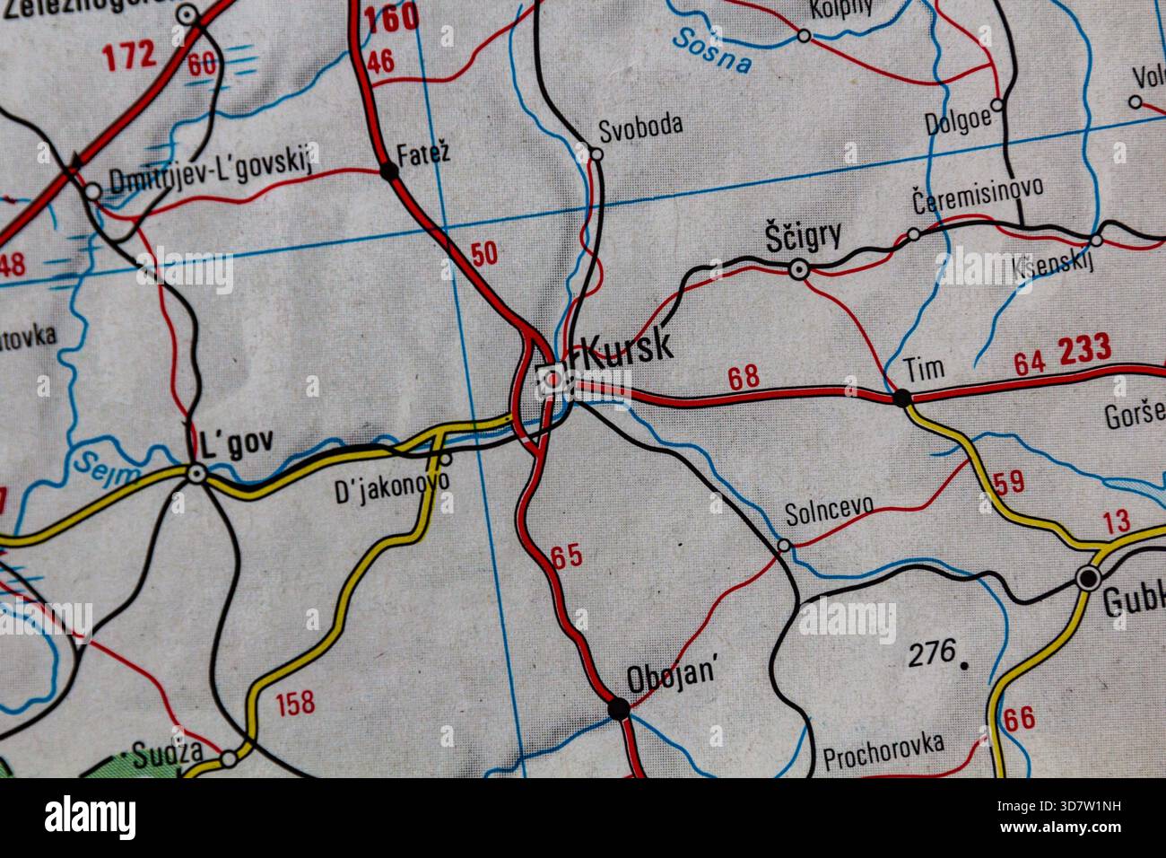Kursk map hi-res stock photography and images - Alamy