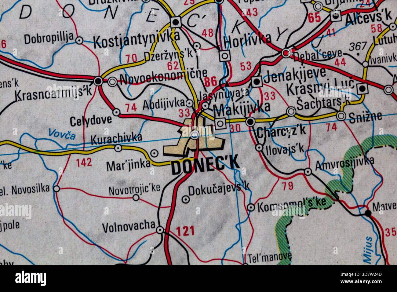 Map of donetsk hi-res stock photography and images - Alamy