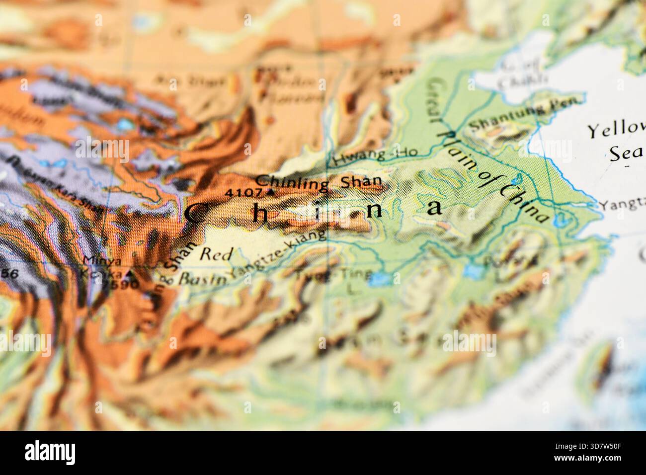 Close-up political map of Eastern China, highlighting major cities like ...